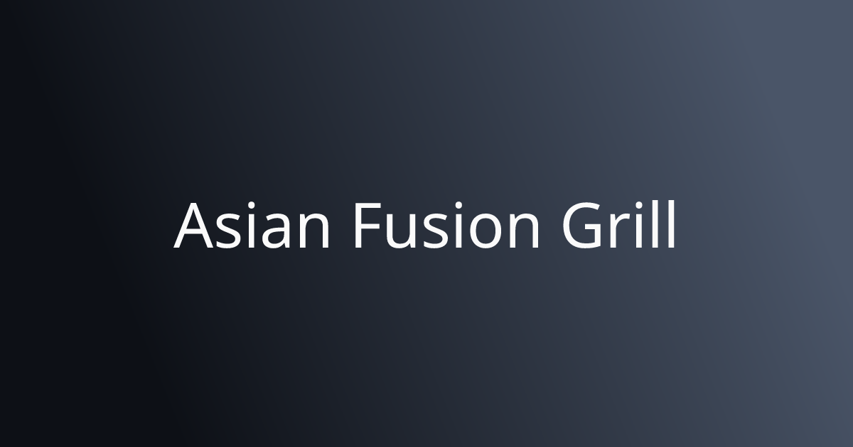 Best Asian in Summerville, SC | Asian Fusion Grill | Order Online